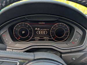 Grey Audi A5 2018 in Vilnius, with an engine capacity of 1.98 L and mileage of 43 thousand km for 24000 €, photo 10 on AUTOMOTO.COM.LV