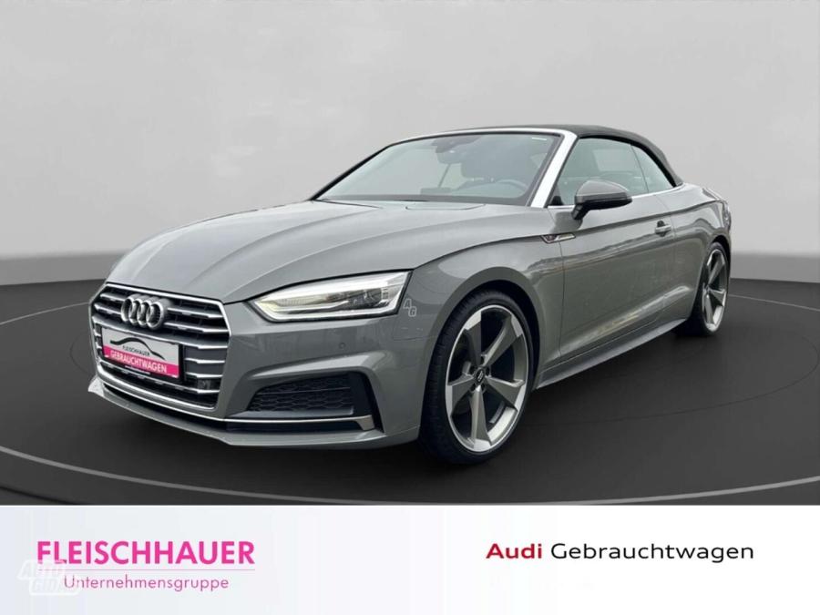 Grey Audi A5 2019 in Kaunas, with an engine capacity of 2.00 L and mileage of 70 thousand km for 31660 €, photo 1 on AUTOMOTO.COM.LV