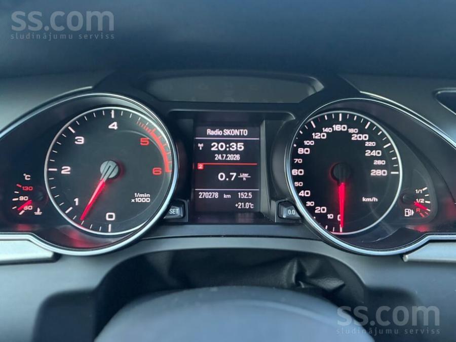 Grey Audi A5 2007 in Kuldiga, with an engine capacity of 3.00 L and mileage of 270 thousand km for 5990 €, photo 16 on AUTOMOTO.COM.LV
