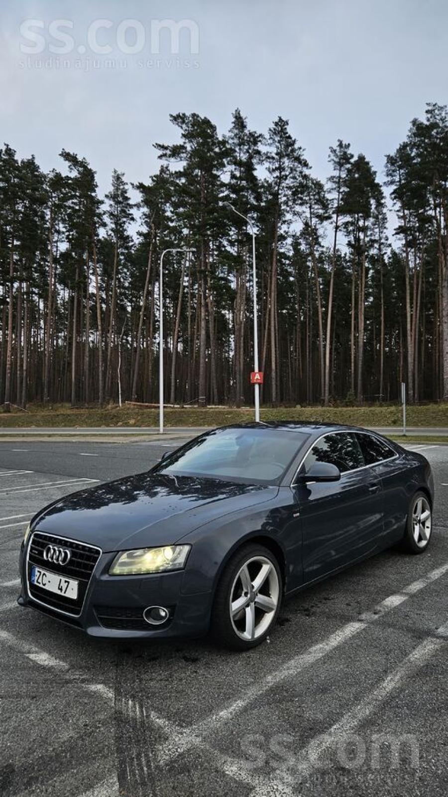 Grey Audi A5 2008 in Riga, with an engine capacity of 3.00 L and mileage of 286 thousand km for 6500 €, photo 2 on AUTOMOTO.COM.LV