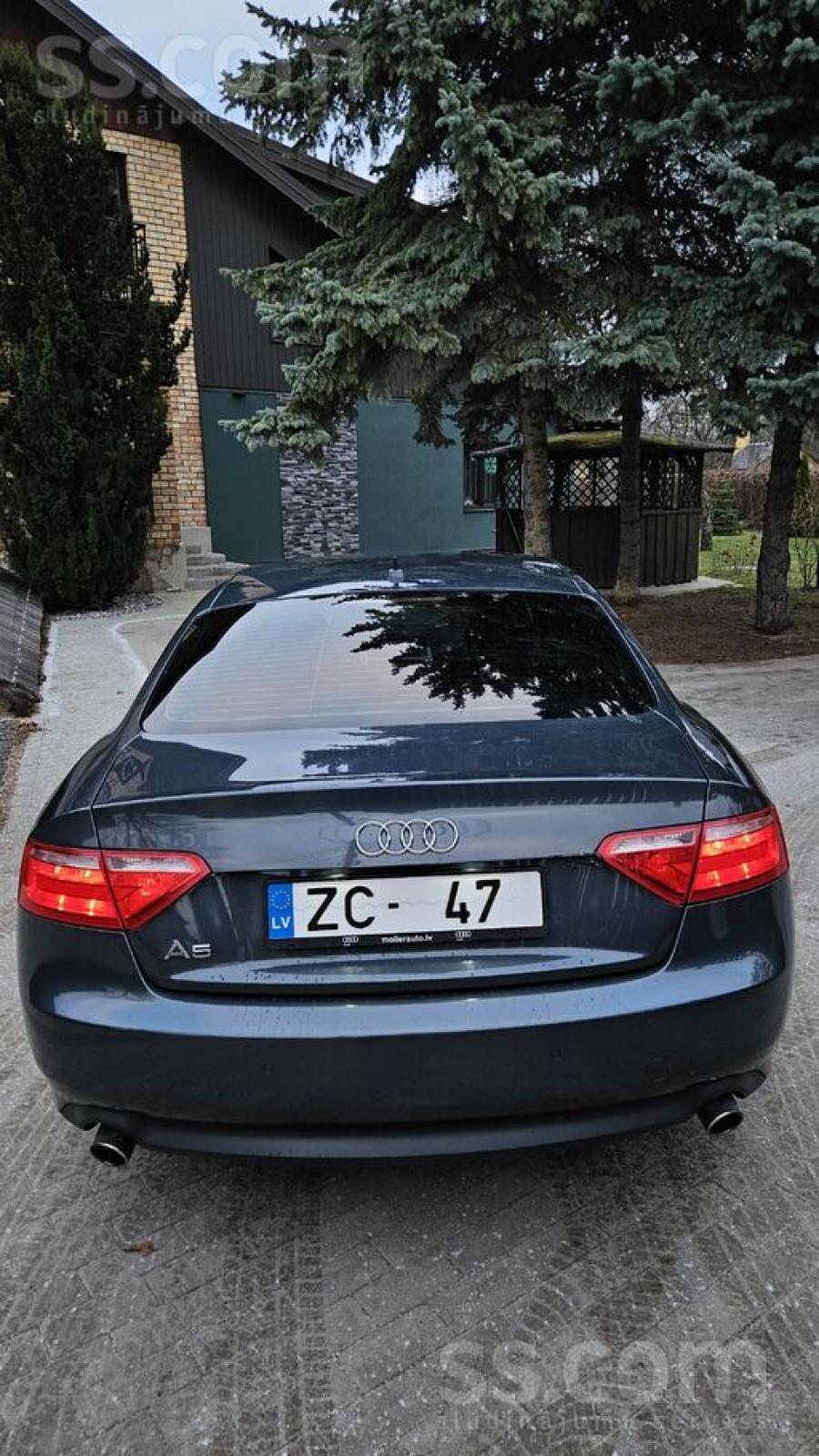 Grey Audi A5 2008 in Riga, with an engine capacity of 3.00 L and mileage of 286 thousand km for 6500 €, photo 28 on AUTOMOTO.COM.LV