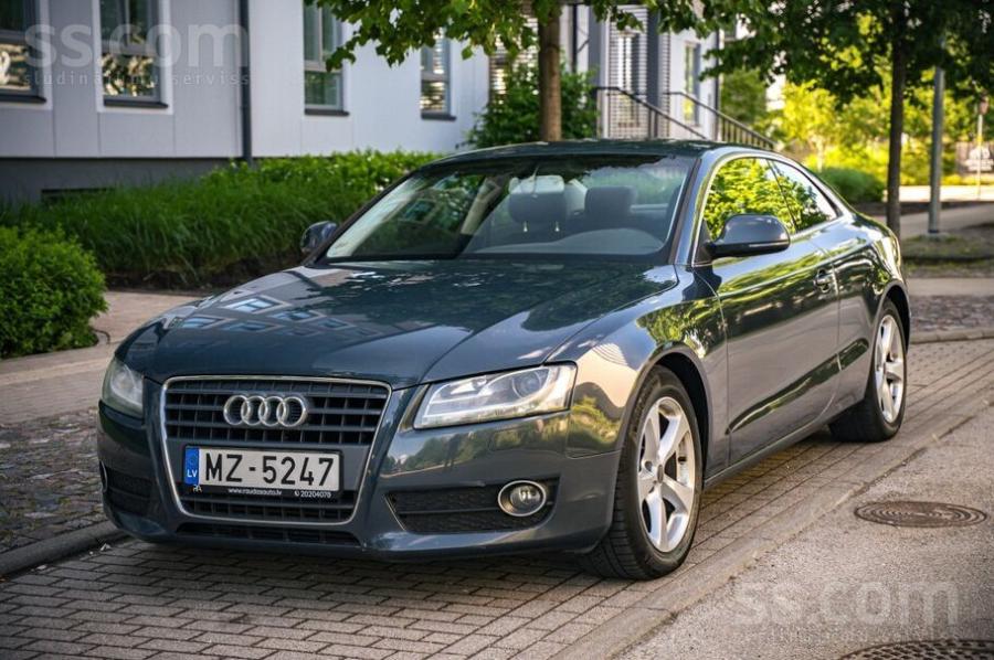 Grey Audi A5 2008 in Riga, with an engine capacity of 1.80 L and mileage of 0 thousand km for 2490 €, photo 1 on AUTOMOTO.COM.LV