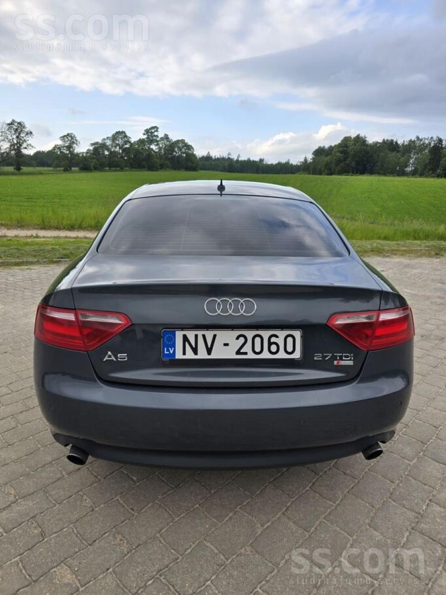 Grey Audi A5 2008 in Riga, with an engine capacity of 3.00 L and mileage of 500 thousand km for 4200 €, photo 7 on AUTOMOTO.COM.LV
