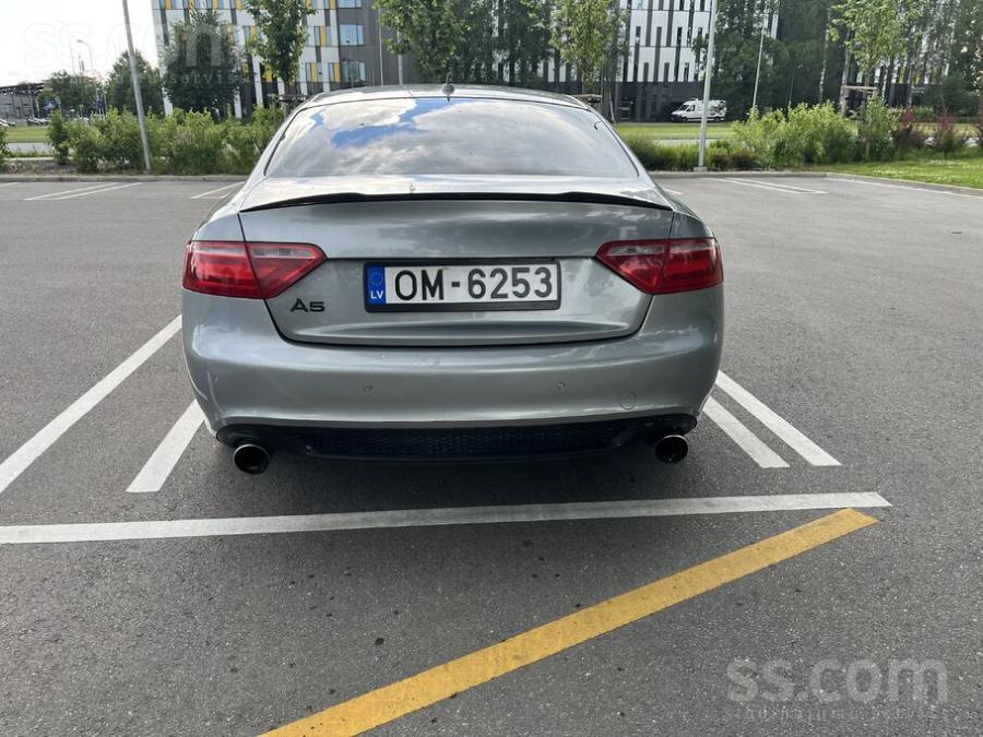 Pelēks Audi A5 2008 Rīga, ar dzinēja tilpumu 3.00 L un nobraukumu 340 tūkst. km par 5290 €, foto 6 vietnē AUTOMOTO.COM.LV