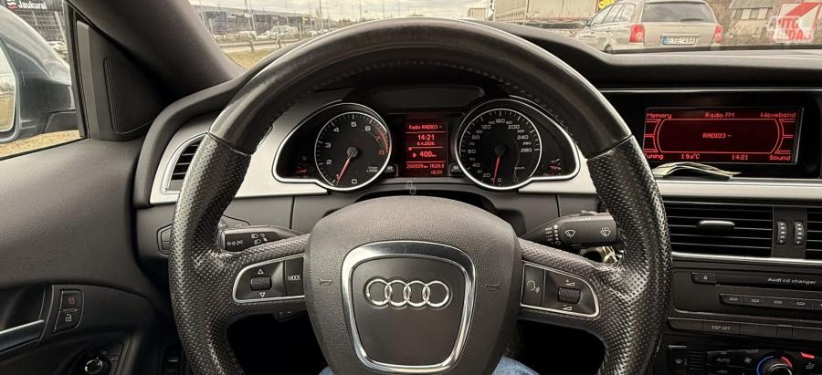 Grey Audi A5 2008 in Kaunas, with an engine capacity of 1.80 L and mileage of 267 thousand km for 3600 €, photo 7 on AUTOMOTO.COM.LV