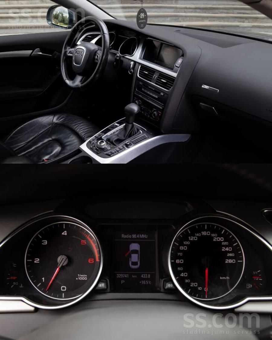 Grey Audi A5 2008 in Liepaja, with an engine capacity of 2.70 L and mileage of 329 thousand km for 6000 €, photo 11 on AUTOMOTO.COM.LV