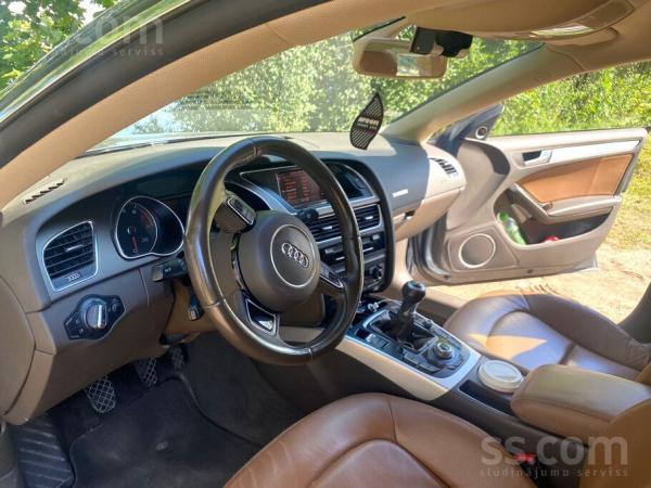 Pelēks Audi A5 2012 Rīga, ar dzinēja tilpumu 1.80 L un nobraukumu 207 tūkst. km par 7990 €, foto 7 vietnē AUTOMOTO.COM.LV