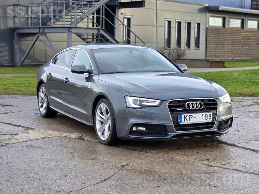 Pelēks Audi A5 2013 Rīga, ar dzinēja tilpumu 2.00 L un nobraukumu 216 tūkst. km par 9990 €, foto 2 vietnē AUTOMOTO.COM.LV