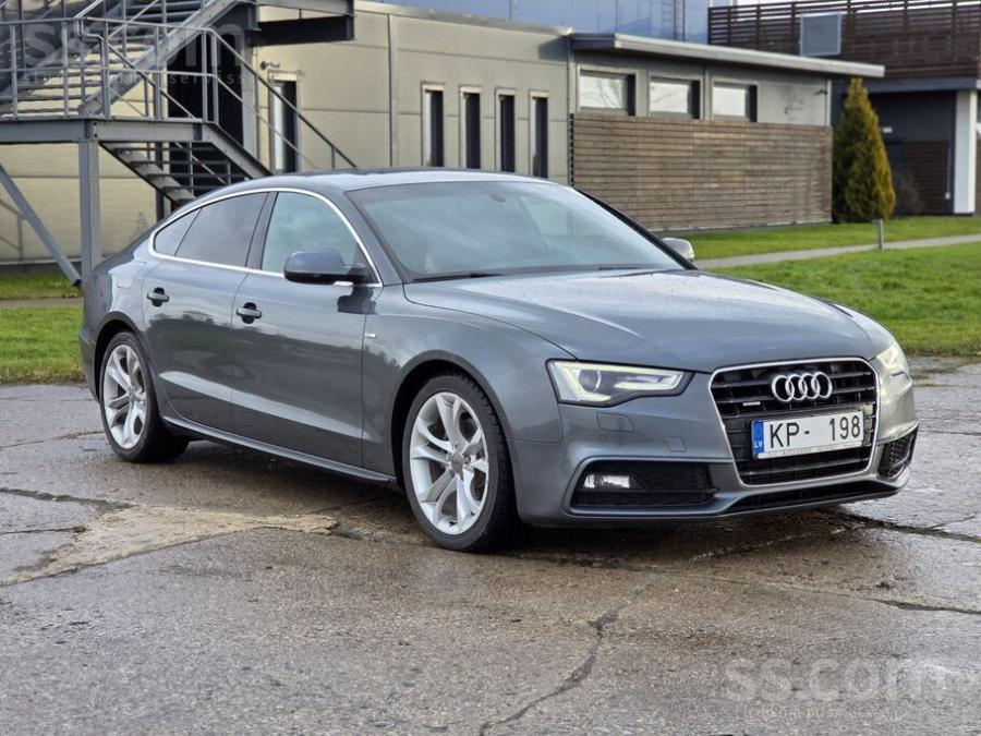 Pelēks Audi A5 2013 Rīga, ar dzinēja tilpumu 2.00 L un nobraukumu 216 tūkst. km par 9990 €, foto 3 vietnē AUTOMOTO.COM.LV