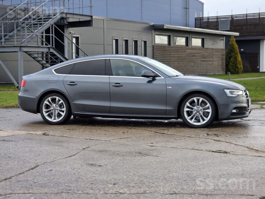 Pelēks Audi A5 2013 Rīga, ar dzinēja tilpumu 2.00 L un nobraukumu 216 tūkst. km par 9990 €, foto 9 vietnē AUTOMOTO.COM.LV