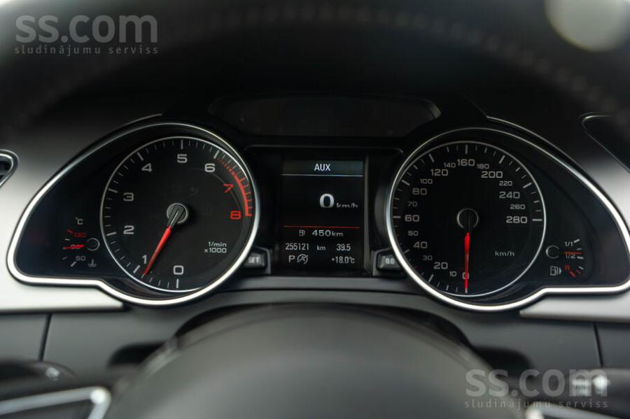 Grey Audi A5 2013 in Riga, with an engine capacity of 2.00 L and mileage of 255 thousand km for 10990 €, photo 17 on AUTOMOTO.COM.LV