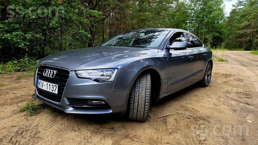 Grey Audi A5 2013 in Riga, with an engine capacity of 2.00 L and mileage of 286 thousand km for 5300 €, photo 1 on AUTOMOTO.COM.LV