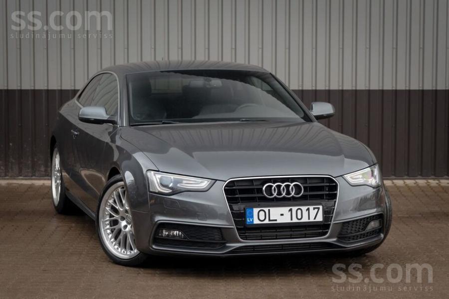 Grey Audi A5 2014 in Tukums, with an engine capacity of 3.00 L and mileage of 315 thousand km for 12490 €, photo 1 on AUTOMOTO.COM.LV