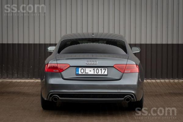 Grey Audi A5 2014 in Tukums, with an engine capacity of 3.00 L and mileage of 315 thousand km for 12490 €, photo 5 on AUTOMOTO.COM.LV