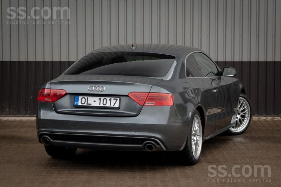 Grey Audi A5 2014 in Tukums, with an engine capacity of 3.00 L and mileage of 315 thousand km for 12490 €, photo 8 on AUTOMOTO.COM.LV