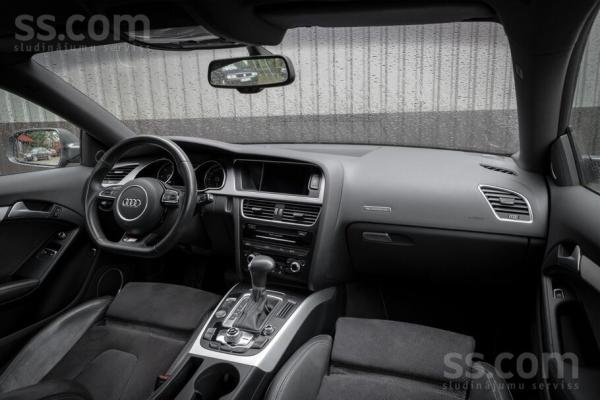 Grey Audi A5 2014 in Tukums, with an engine capacity of 3.00 L and mileage of 315 thousand km for 12490 €, photo 8 on AUTOMOTO.COM.LV