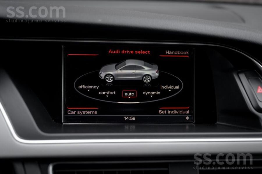 Grey Audi A5 2014 in Tukums, with an engine capacity of 3.00 L and mileage of 315 thousand km for 12490 €, photo 23 on AUTOMOTO.COM.LV