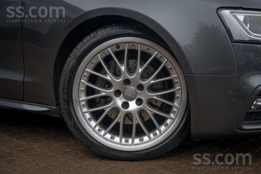 Grey Audi A5 2014 in Tukums, with an engine capacity of 3.00 L and mileage of 315 thousand km for 12490 €, photo 28 on AUTOMOTO.COM.LV