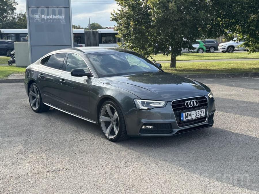 Grey Audi A5 2014 in Riga, with an engine capacity of 2.00 L and mileage of 117 thousand km for 7350 €, photo 4 on AUTOMOTO.COM.LV