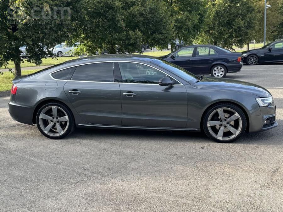 Grey Audi A5 2014 in Riga, with an engine capacity of 2.00 L and mileage of 117 thousand km for 7350 €, photo 5 on AUTOMOTO.COM.LV