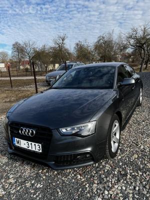 Grey Audi A5 2015 in Saldus, with an engine capacity of 2.00 L and mileage of 240 thousand km for 15600 €, photo  on AUTOMOTO.COM.LV