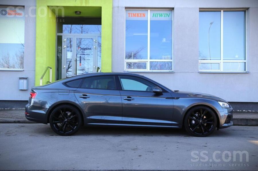 Grey Audi A5 2017 in Riga, with an engine capacity of 3.00 L and mileage of 198 thousand km for 16495 €, photo 4 on AUTOMOTO.COM.LV