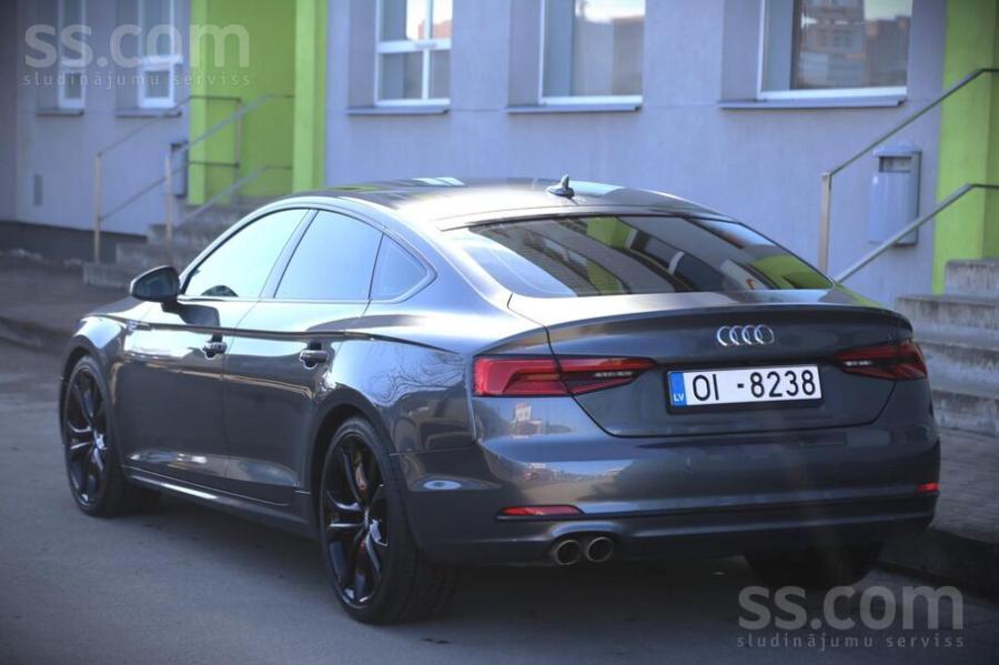 Grey Audi A5 2017 in Riga, with an engine capacity of 3.00 L and mileage of 198 thousand km for 16495 €, photo 6 on AUTOMOTO.COM.LV