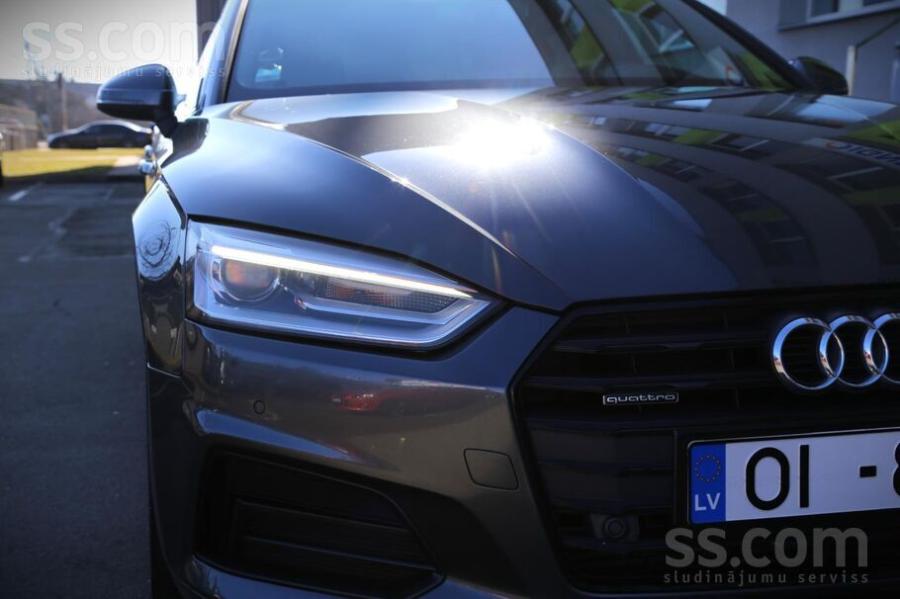 Grey Audi A5 2017 in Riga, with an engine capacity of 3.00 L and mileage of 198 thousand km for 16495 €, photo 8 on AUTOMOTO.COM.LV