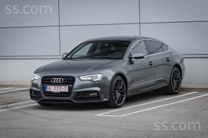 Grey Audi A5 2017 in Riga, with an engine capacity of 2.00 L and mileage of 126 thousand km for 17990 €, photo  on AUTOMOTO.COM.LV