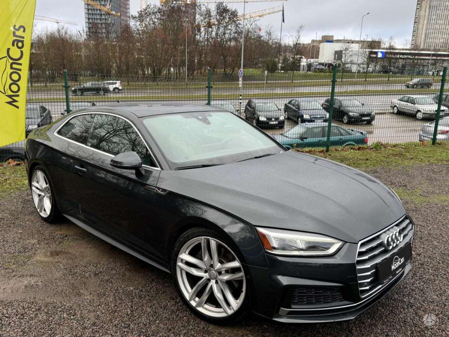 Pelēks Audi A5 2018 Viļņa, ar dzinēja tilpumu 1.98 L un nobraukumu 281 tūkst. km par 17300 €, foto 3 vietnē AUTOMOTO.COM.LV