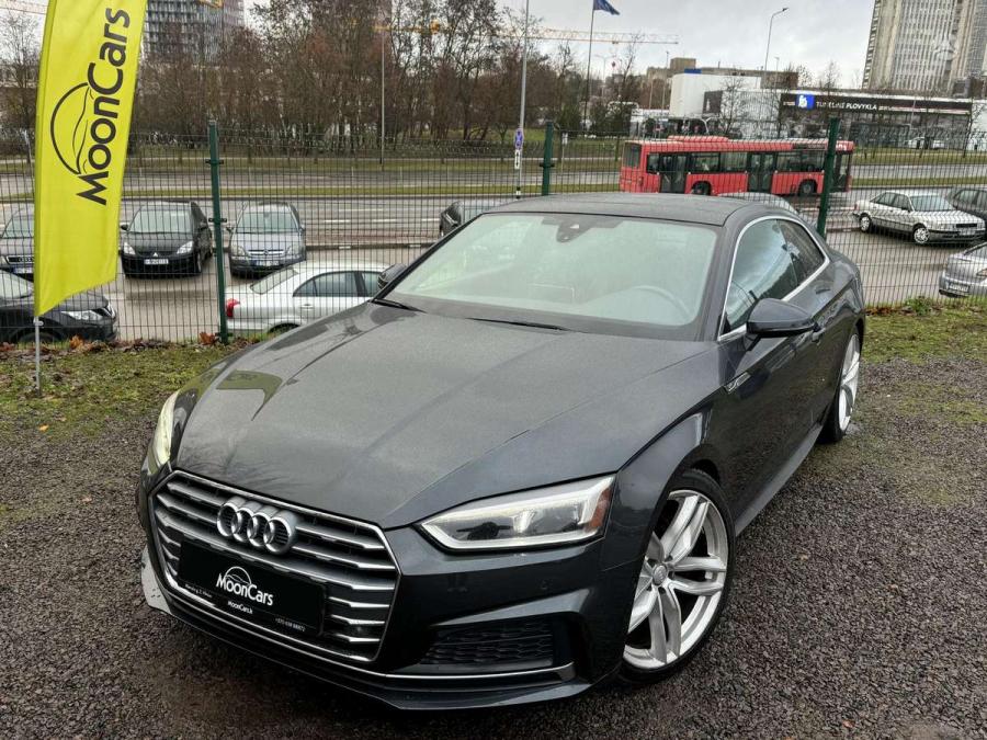 Pelēks Audi A5 2018 Viļņa, ar dzinēja tilpumu 1.98 L un nobraukumu 281 tūkst. km par 17300 €, foto 4 vietnē AUTOMOTO.COM.LV