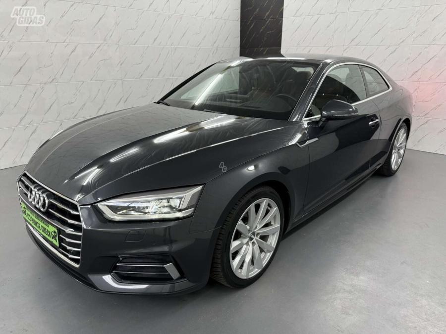 Pelēks Audi A5 2018 Kauņa, ar dzinēja tilpumu 2.00 L un nobraukumu 61 tūkst. km par 27540 €, foto 1 vietnē AUTOMOTO.COM.LV