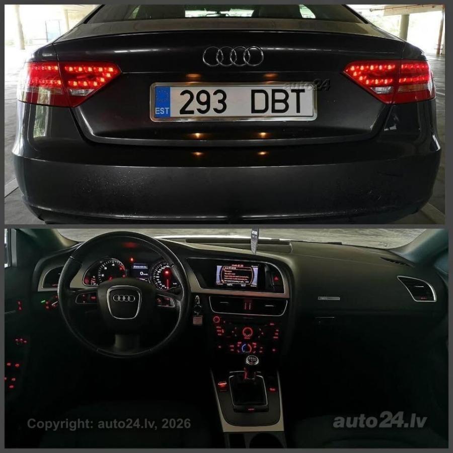 Grey Audi A5 2010 in Tallinn, with an engine capacity of 2.00 L and mileage of 350 thousand km for 7500 €, photo 7 on AUTOMOTO.COM.LV