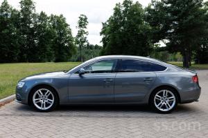 Grey Audi A5 2012 in Riga, with an engine capacity of 1.80 L and mileage of 272 thousand km for 7450 €, photo  on AUTOMOTO.COM.LV
