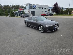 Grey Audi A5 2014 in Jelgava, with an engine capacity of 3.00 L and mileage of 214 thousand km for 12900 €, photo  on AUTOMOTO.COM.LV