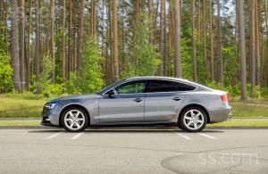 Grey Audi A5 2014 in Riga, with an engine capacity of 2.00 L and mileage of 163 thousand km for 10190 €, photo 5 on AUTOMOTO.COM.LV