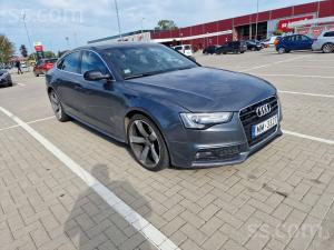 Grey Audi A5 2014 in Riga, with an engine capacity of 2.00 L and mileage of 115 thousand km for 10999 €, photo  on AUTOMOTO.COM.LV