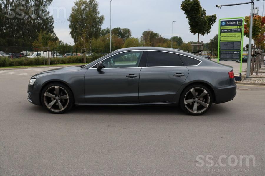 Grey Audi A5 2014 in Riga, with an engine capacity of 2.00 L and mileage of 112 thousand km for 8990 €, photo 3 on AUTOMOTO.COM.LV