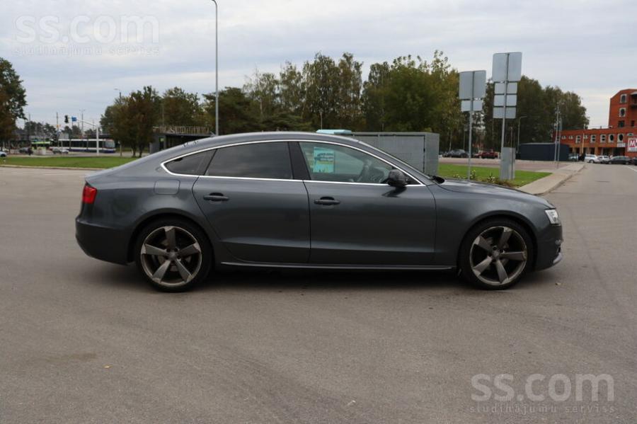Grey Audi A5 2014 in Riga, with an engine capacity of 2.00 L and mileage of 112 thousand km for 8990 €, photo 4 on AUTOMOTO.COM.LV