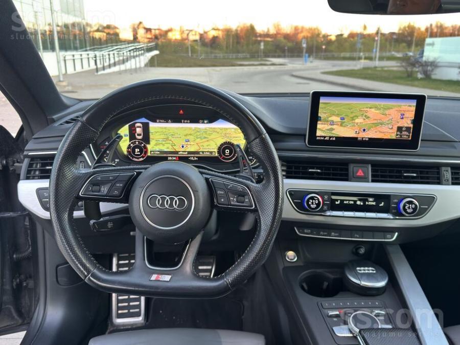 Pelēks Audi A5 2017 Rēzekne, ar dzinēja tilpumu 2.00 L un nobraukumu 254 tūkst. km par 18900 €, foto 15 vietnē AUTOMOTO.COM.LV