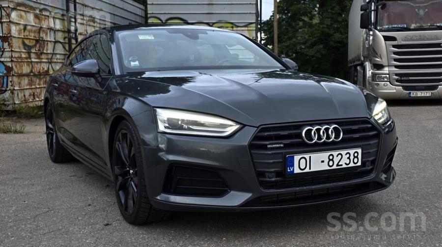 Grey Audi A5 2017 in Riga, with an engine capacity of 3.00 L and mileage of 197 thousand km for 17990 €, photo 6 on AUTOMOTO.COM.LV