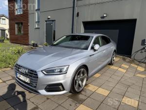 Grey Audi A5 2017 in Riga, with an engine capacity of 2.00 L and mileage of 127 thousand km for 18000 €, photo  on AUTOMOTO.COM.LV