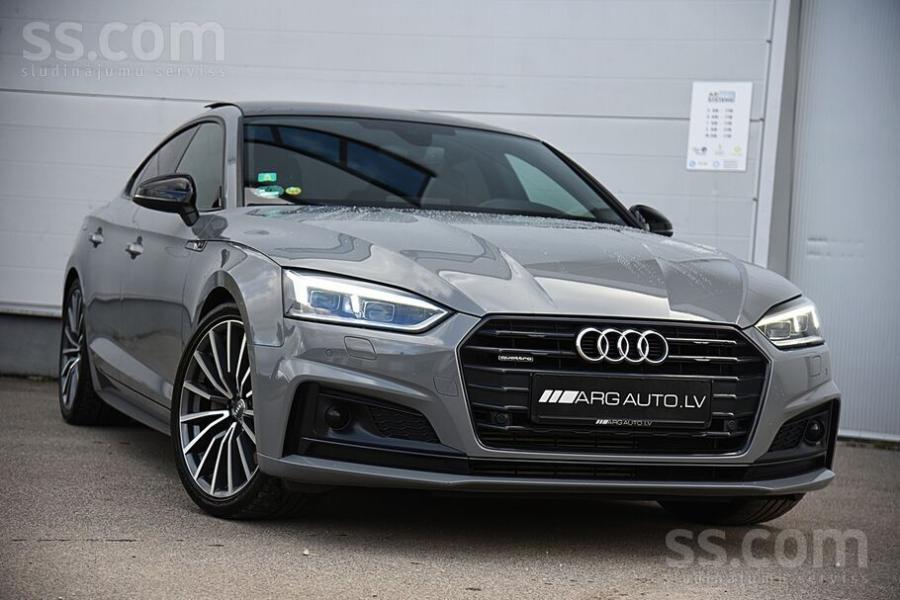 Grey Audi A5 2017 in Tukums, with an engine capacity of 2.00 L and mileage of 172 thousand km for 20490 €, photo 1 on AUTOMOTO.COM.LV