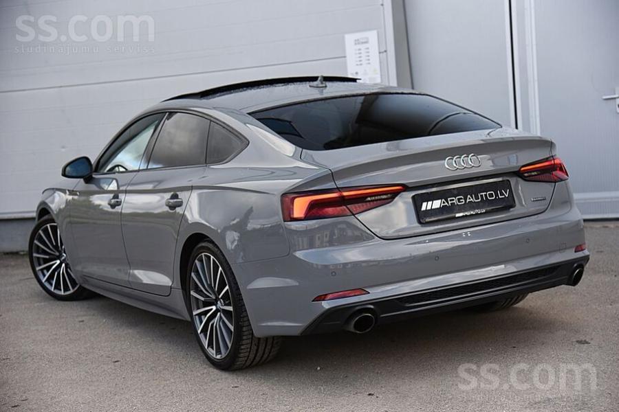 Grey Audi A5 2017 in Tukums, with an engine capacity of 2.00 L and mileage of 172 thousand km for 20490 €, photo 3 on AUTOMOTO.COM.LV