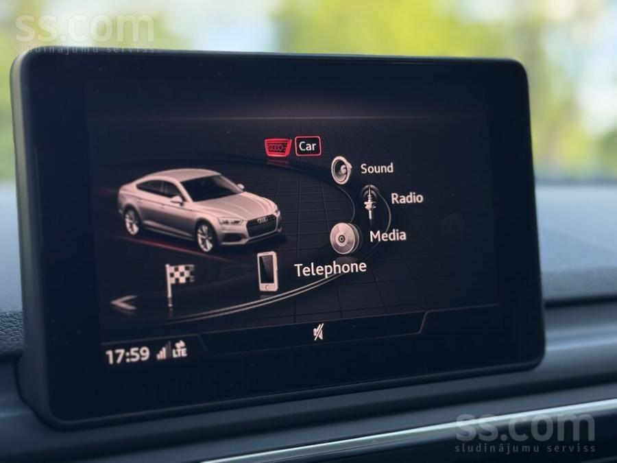 Grey Audi A5 2019 in Jurmala, with an engine capacity of 2.00 L and mileage of 248 thousand km for 16100 €, photo 18 on AUTOMOTO.COM.LV