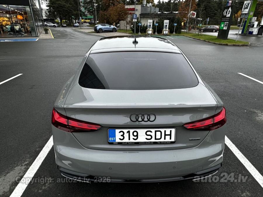 Grey Audi A5 2022 in Tallinn, with an engine capacity of 2.00 L and mileage of 44 thousand km for 38500 €, photo 5 on AUTOMOTO.COM.LV