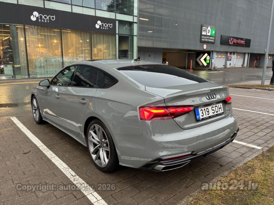 Grey Audi A5 2022 in Tallinn, with an engine capacity of 2.00 L and mileage of 44 thousand km for 38500 €, photo 22 on AUTOMOTO.COM.LV