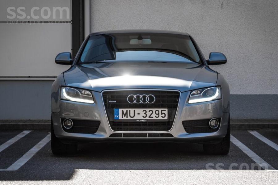 Grey Audi A5 2008 in Riga, with an engine capacity of 3.00 L and mileage of 0 thousand km for 6500 €, photo 3 on AUTOMOTO.COM.LV