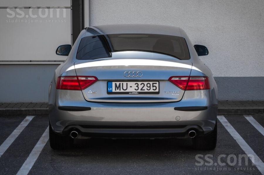 Grey Audi A5 2008 in Riga, with an engine capacity of 3.00 L and mileage of 0 thousand km for 6500 €, photo 7 on AUTOMOTO.COM.LV