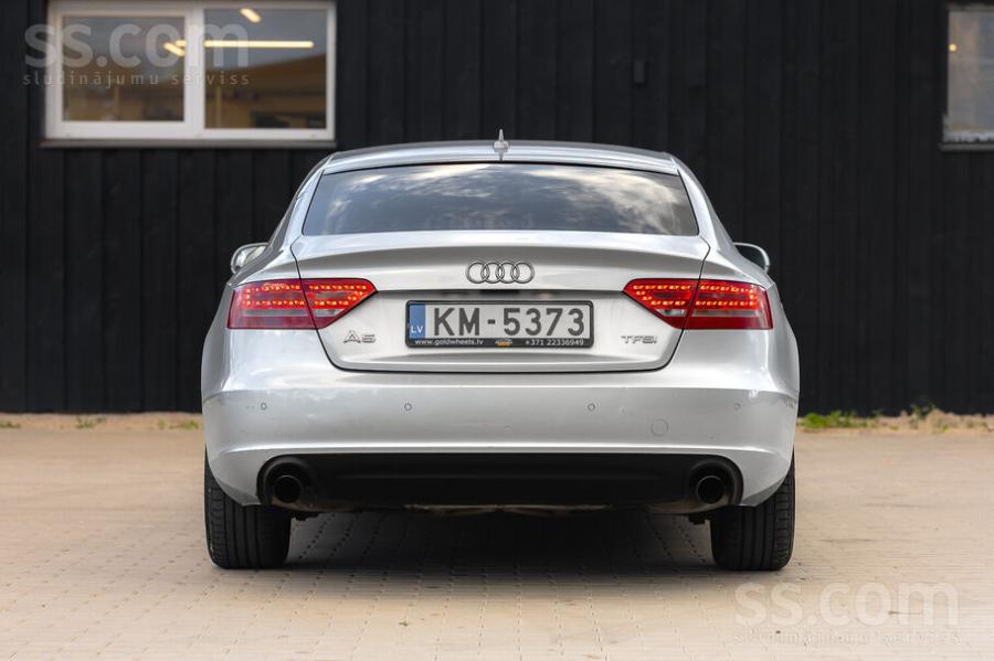 Pelēks Audi A5 2011 Jelgava, ar dzinēja tilpumu 2.00 L un nobraukumu 297 tūkst. km par 7400 €, foto 6 vietnē AUTOMOTO.COM.LV